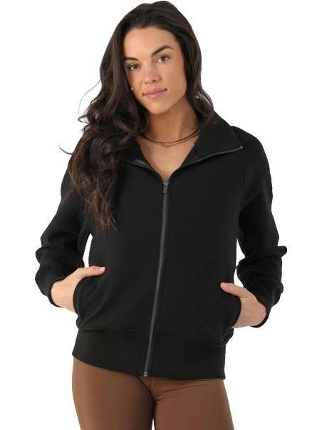 GLYDER Scuba Knit Full Zip Jacket - Black