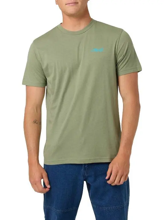 O'Neill Tropics Classic Cotton Graphic T-shirt - Sage