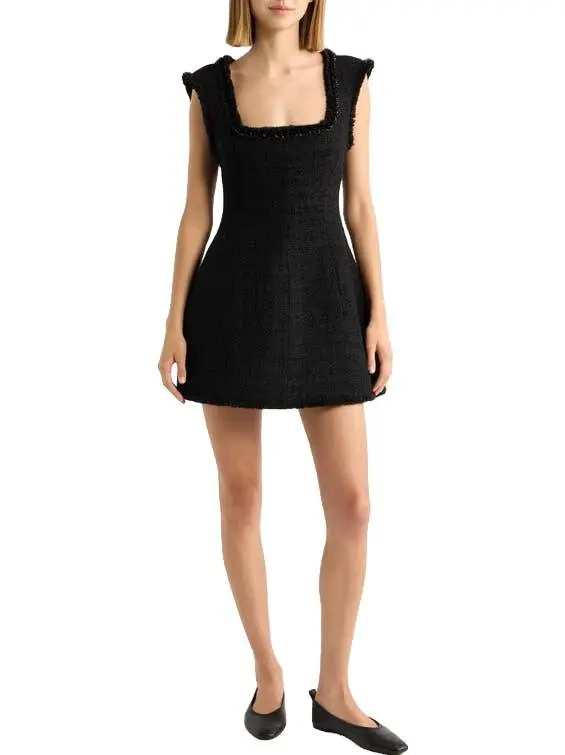 LoveShackFancy Latasha Minidress - Black