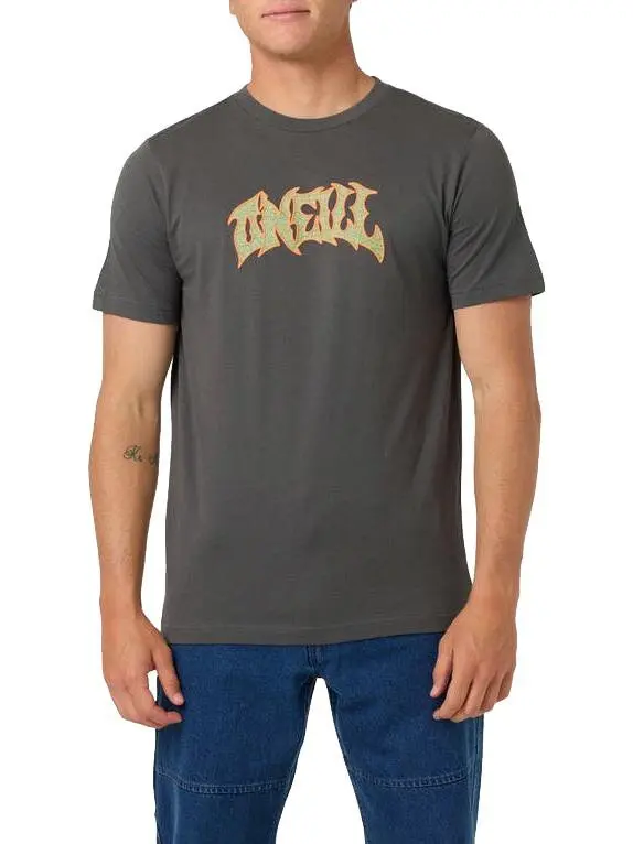 O'Neill Counselor Classic Cotton Graphic T-shirt - Dark Shadow