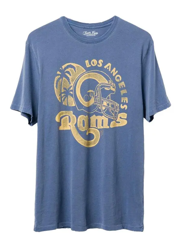 Junk Food Los Angeles Rams Surf Cotton Graphic T-shirt - Liberty