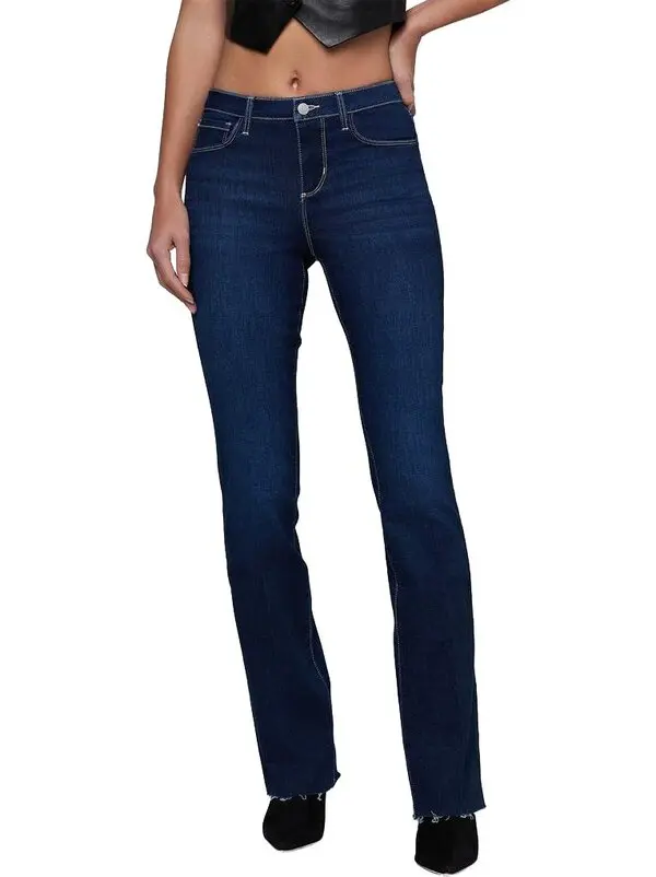 L'Agence Ruth High Waist Straight Leg Jeans - Robles