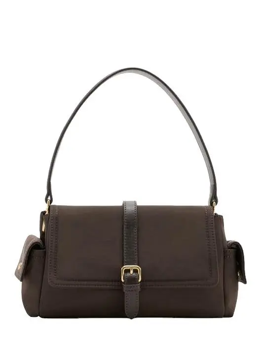 Mango Nuovo Shoulder Bag - Chocolate