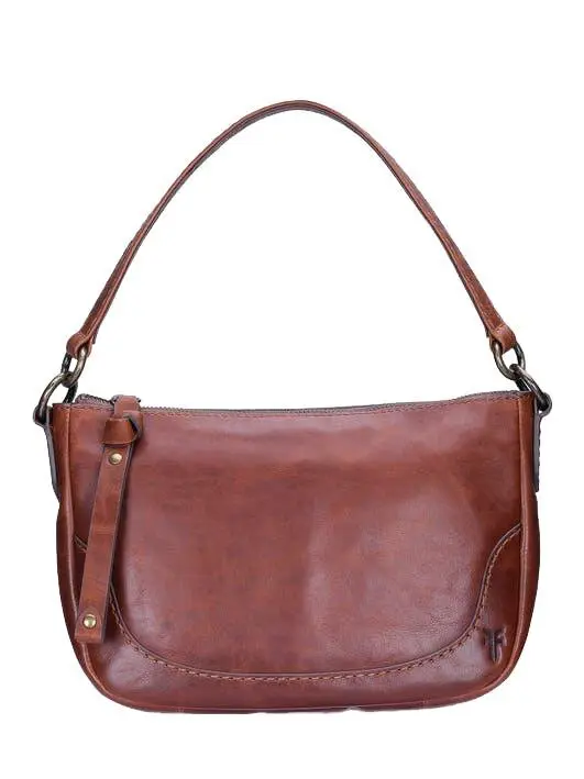 THE FRYE COMPANY Melissa Leather Crossbody Bag - Cognac