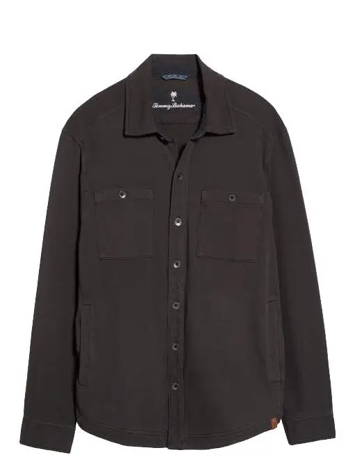 Tommy Bahama Ben And Terry Coastal Shirt Jacket - Coal
