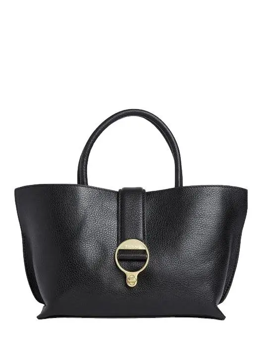 Barbour Alder Mini Leather Tote - Black