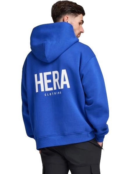 HERA Staple Long Sleeve Oversized Hoodie - Cobalt