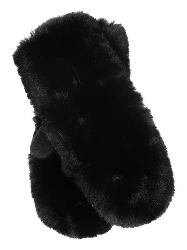 Echo Faux Fur Pop Top - Black