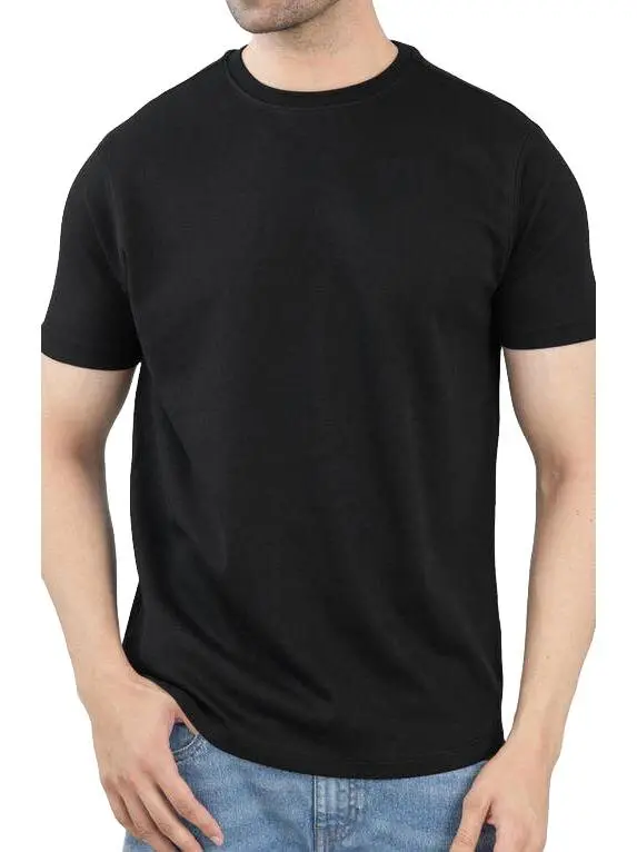 BRISK Pima Cotton Crew T-shirt - Black