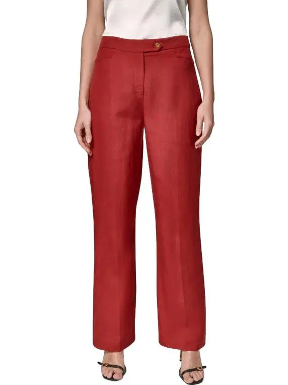 Donna Karan New York Straight Leg Pants - Sunbaked