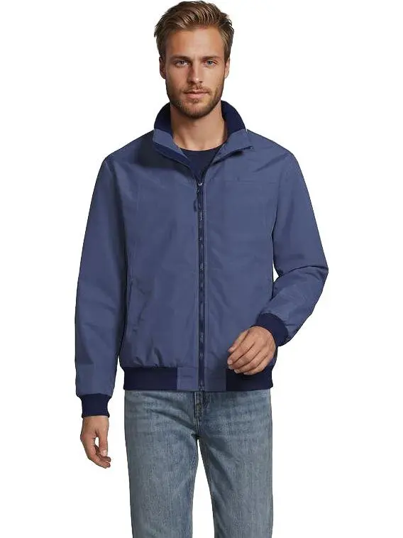 LANDS' END Classic Squall Waterproof Insulated Jacket - Nightfall Blue
