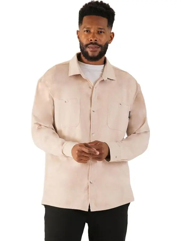 GLYDER Fairway Button Down - Oatmilk