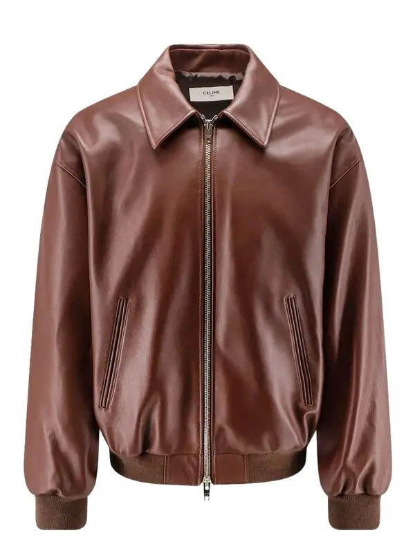 Celine Leather Jacket - Multicolor