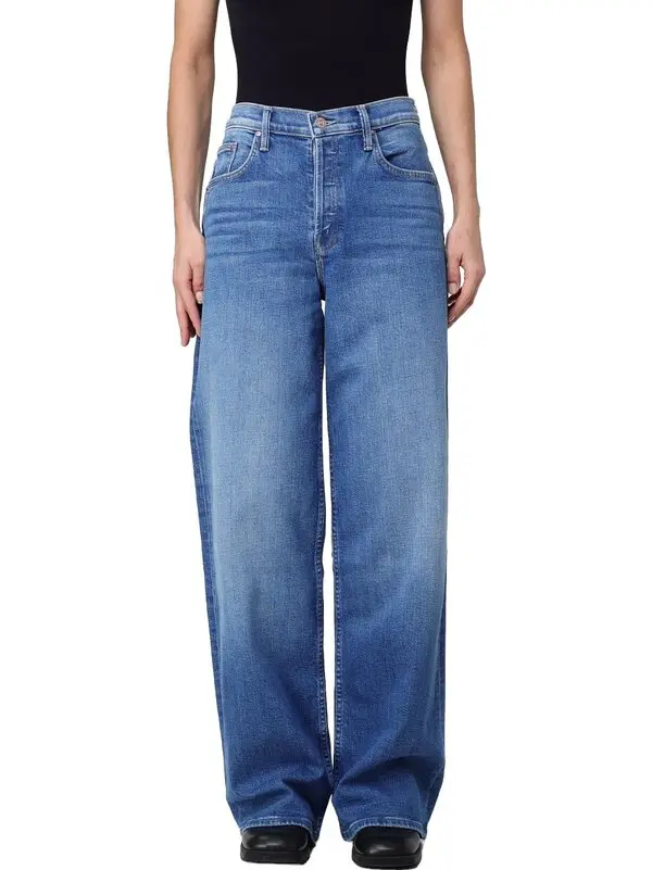 MOTHER The Rerun Sneak High-waisted Wide Leg Jeans - Denim