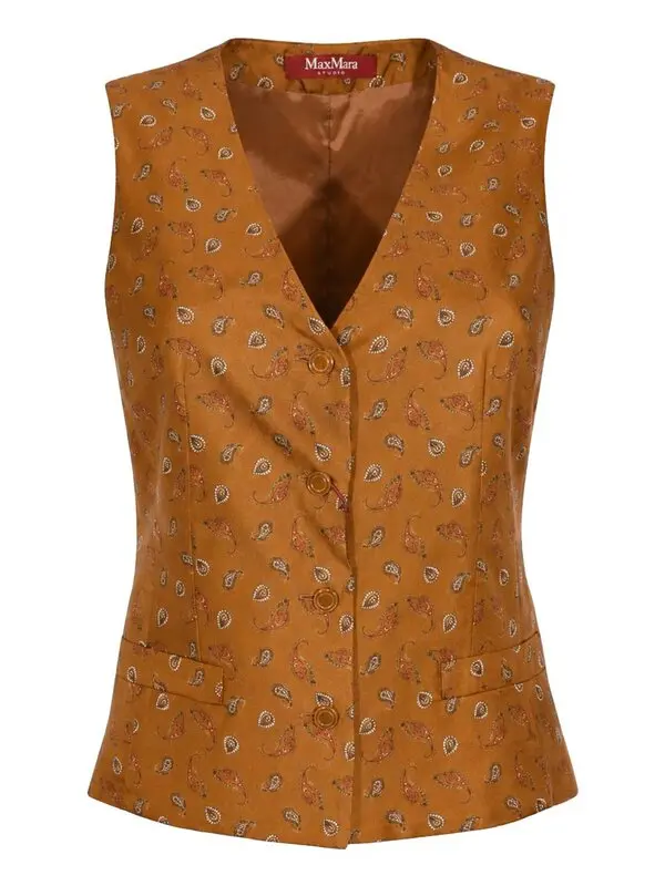 Max Mara Waistcoat - Brown