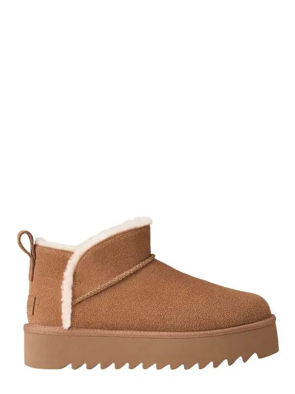 UGG Ultra Mini Aiyanna Platform Classic Boots - Chestnut