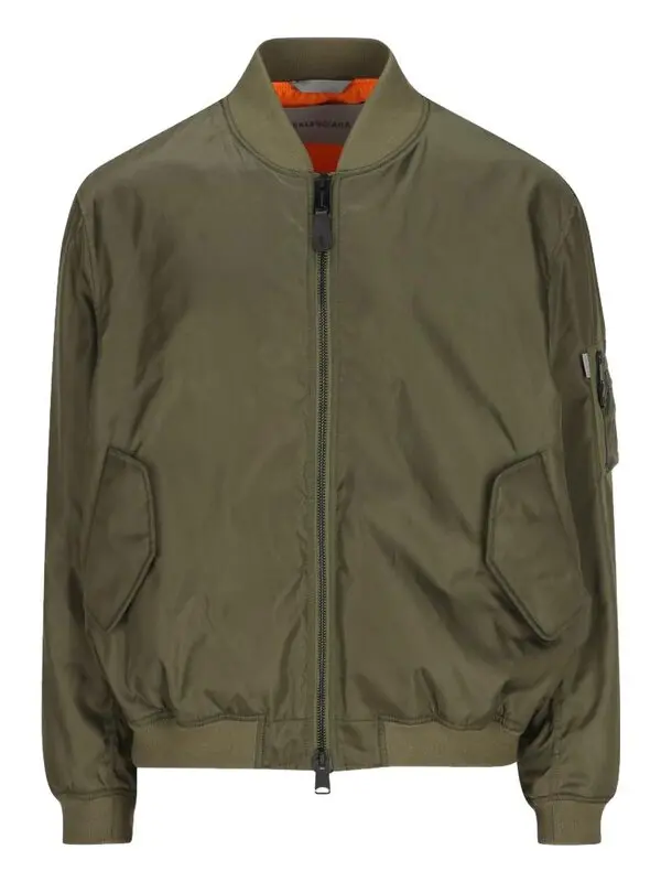 Balenciaga Nylon Bomber Jacket - Multicolor