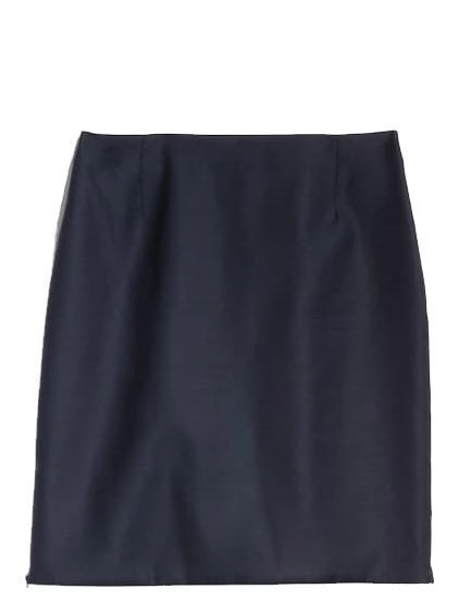 Gucci Light Wool Mini Skirt - Blue