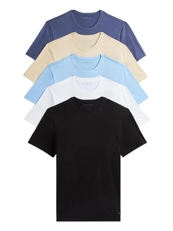 Tommy Hilfiger Cotton Classics Crewneck Undershirt 5-pack - Ivory