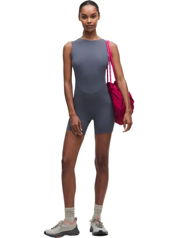 Lululemon Align™ Scoopback Bodysuit 6 - Dusty Diamond/flamingo Fun Tone