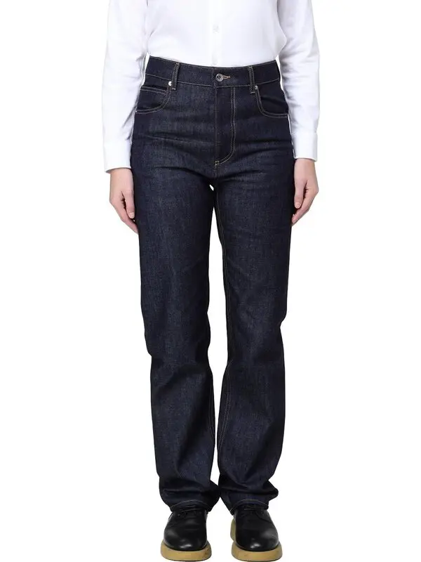 Bottega Veneta High-waisted Straight Jeans In Cotton Denim - Blue