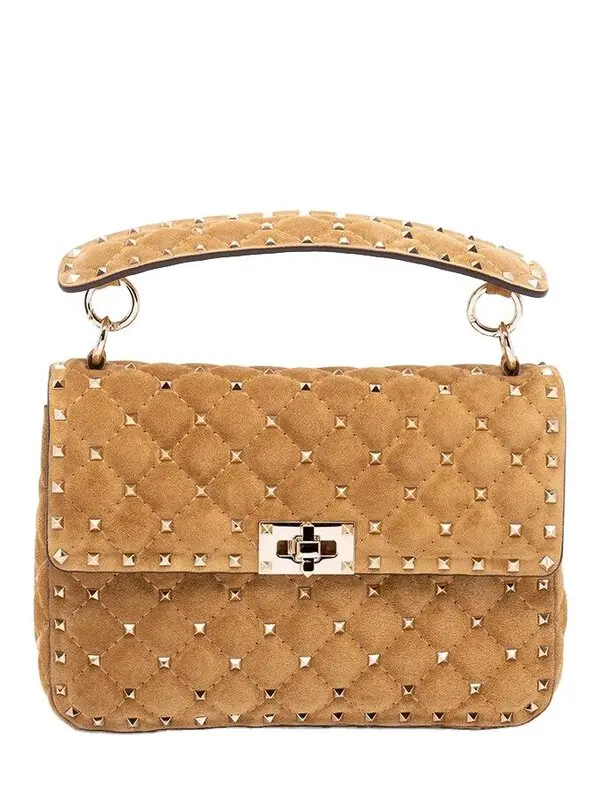 Valentino Garavani Rockstud Spike Medium Suede Bag - Multicolor