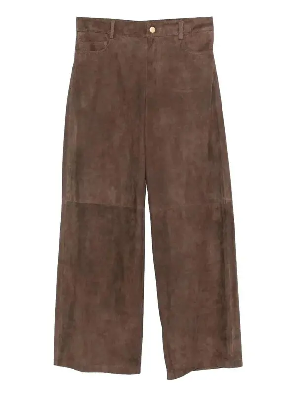 Max Mara S` Leather Pants - Multicolor