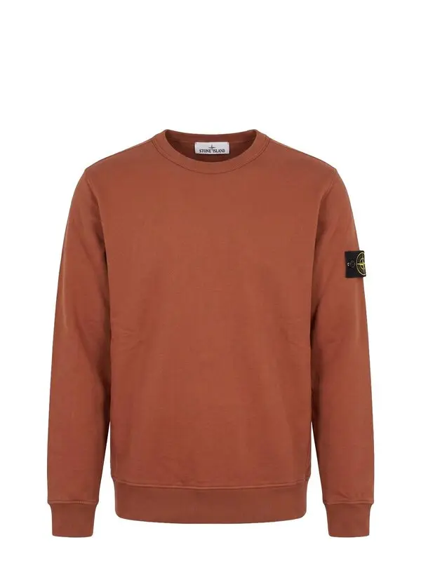 Stone Island Organic Cotton Fleece Sweatshirt - Multicolor