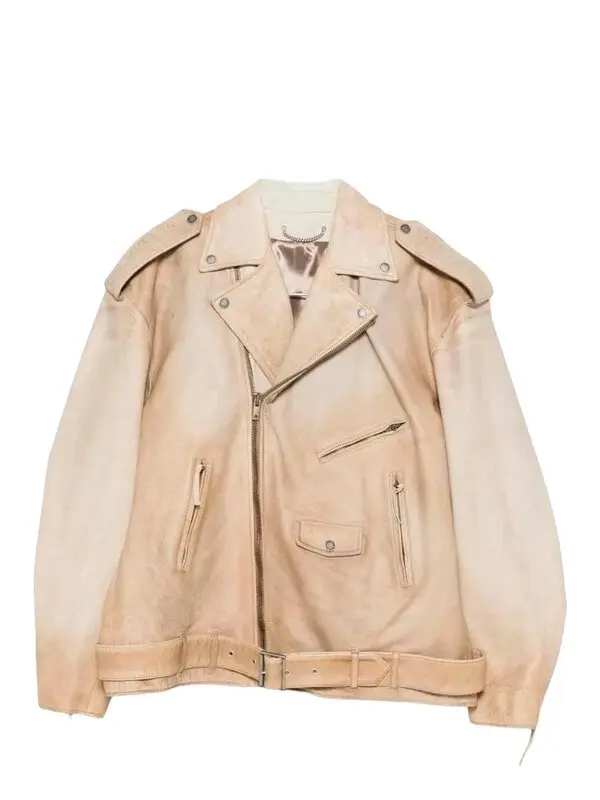 GOLDEN GOOSE Journey` Leather Jacket - Multicolor