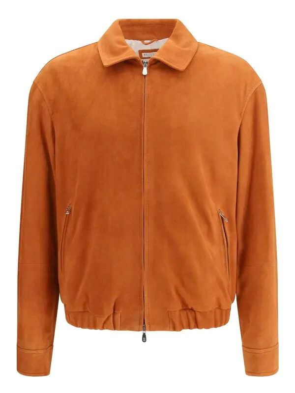 Brunello Cucinelli Elasticated Hem Jacket - Red