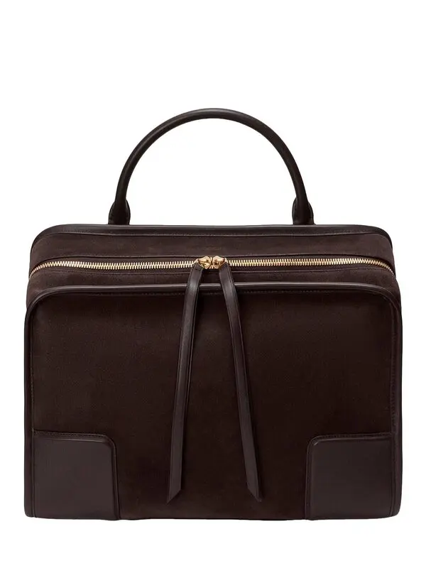 Loewe Amazona 180 Suede Handbag - Multicolor