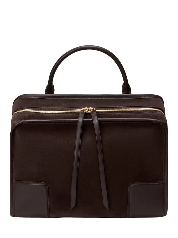 Loewe Amazona 180 Suede Handbag - Multicolor