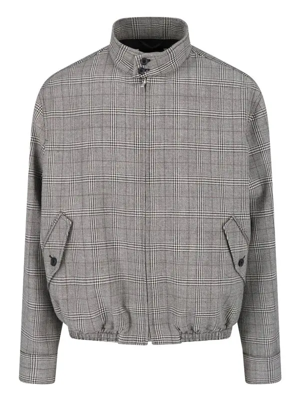 Marni Virgin Wool Checked Jacket - Black