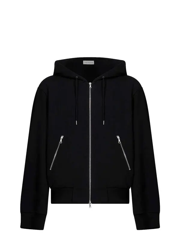 Dries Van Noten Oversized Zip-up Hoodie - Black