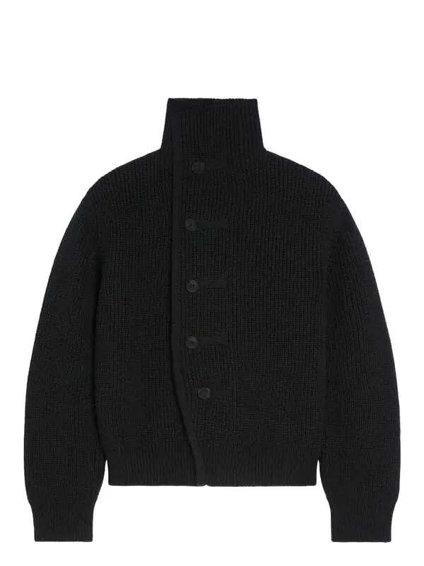 Dries Van Noten Chunky Wool Cardigan - Black