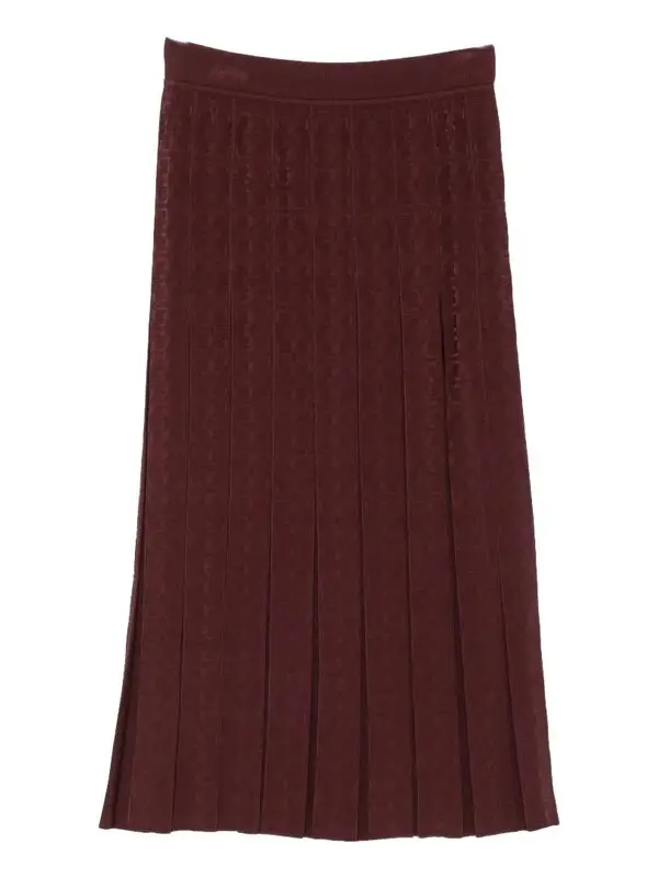 Tory Burch Monogram Skirt - Brown