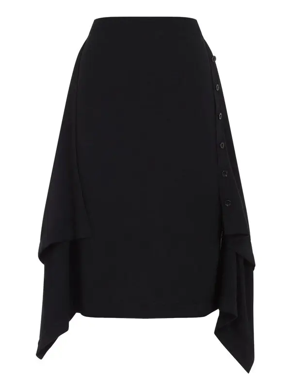LEMAIRE Buttoned Skirt - Black