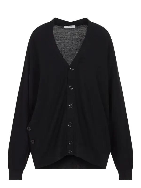 LEMAIRE Relaxed Twisted Cardigan - Black