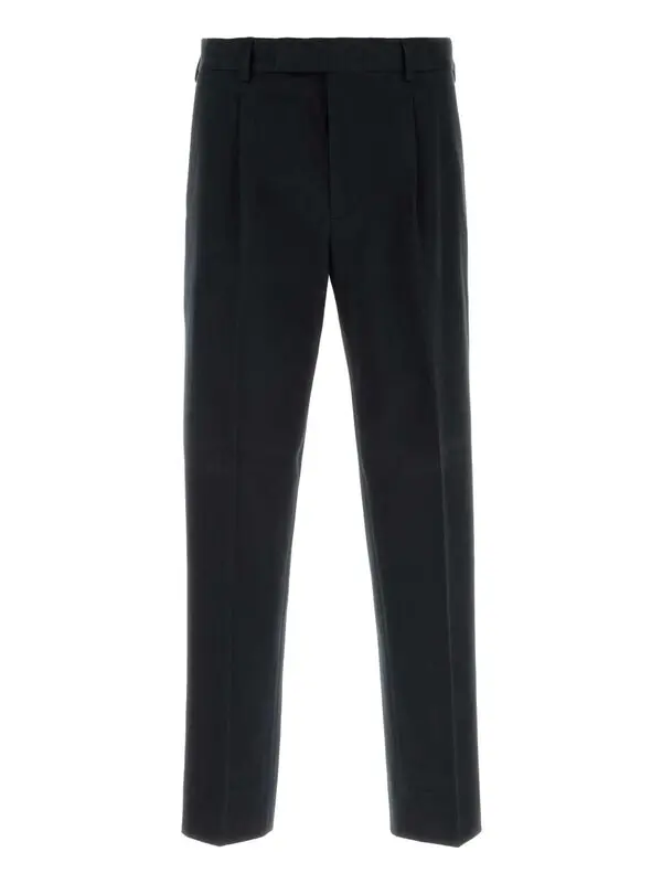 Zegna Midnight Cotton Blend Pant - Blue