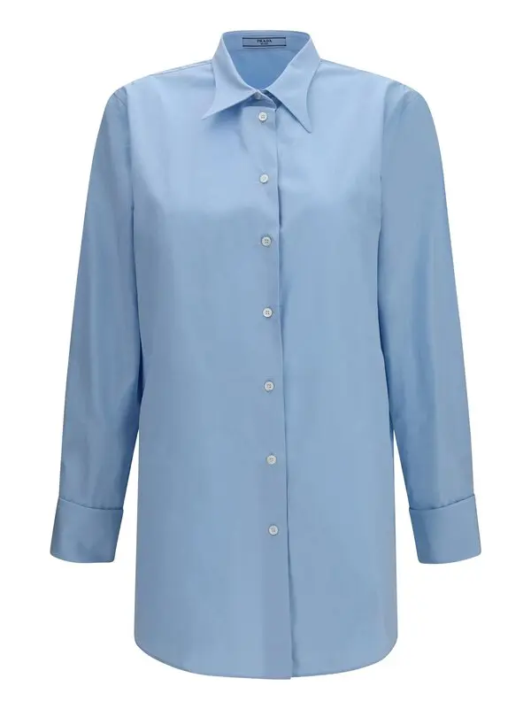 Prada Cotton Poplin Shirt - Blue