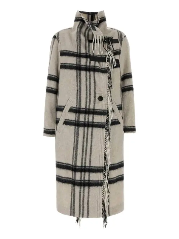Isabel Marant Étoile Embroidered Wool Blend Gihan Coat - Multicolor