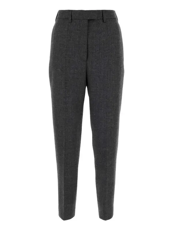 Prada Dark Grey Wool Pant - Gray