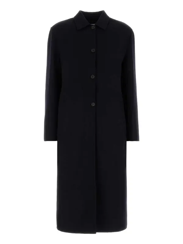 JIL SANDER Cashmere Coat - Black