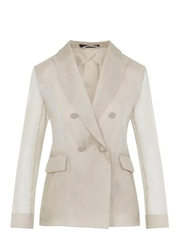 Max Mara Slogan Organza Jacket - Multicolor