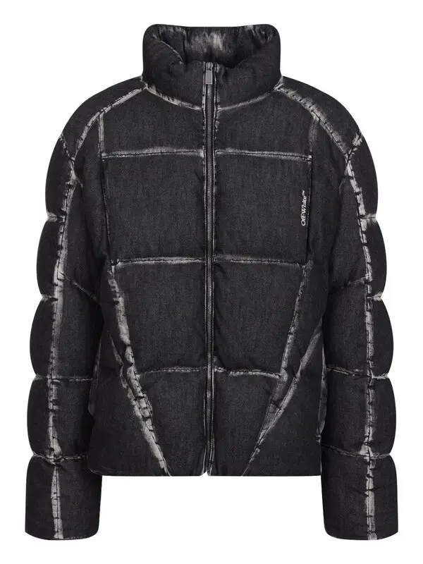 Off-White Bookish Racing Puffer - Black