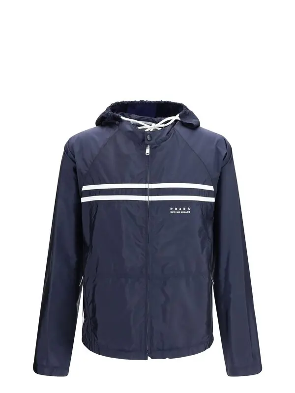 Prada Oversize Re-nylon Jacket - Blue