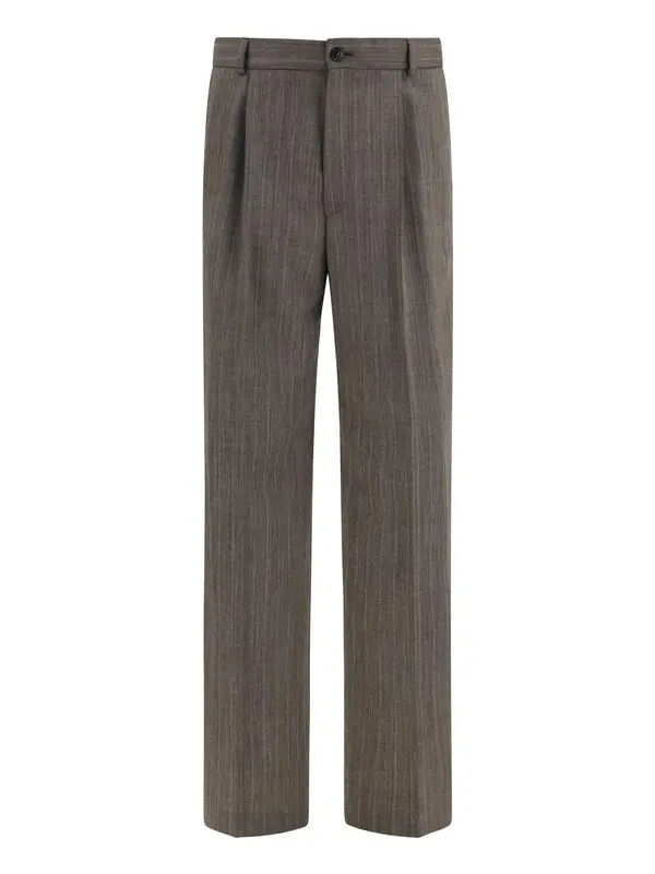 Dries Van Noten Penrud Straight-leg Pants - Gray
