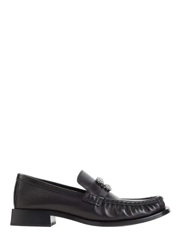 ROGER VIVIER Moc Strass Loafer - Black