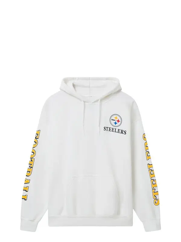 Junk Food Clothing Pittsburgh Steelers Fandom Hoodie - White