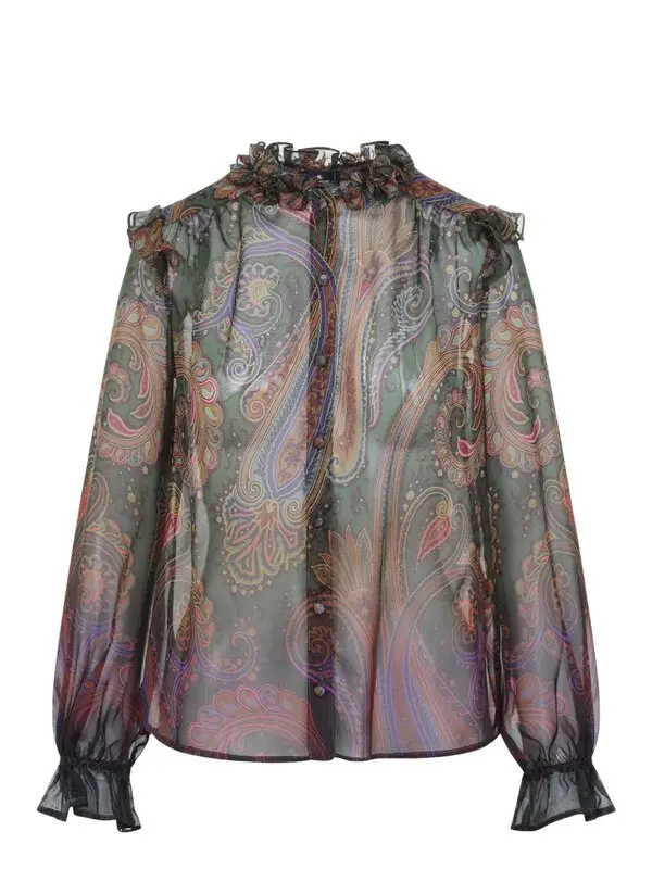 Etro Silk Blouse - Green
